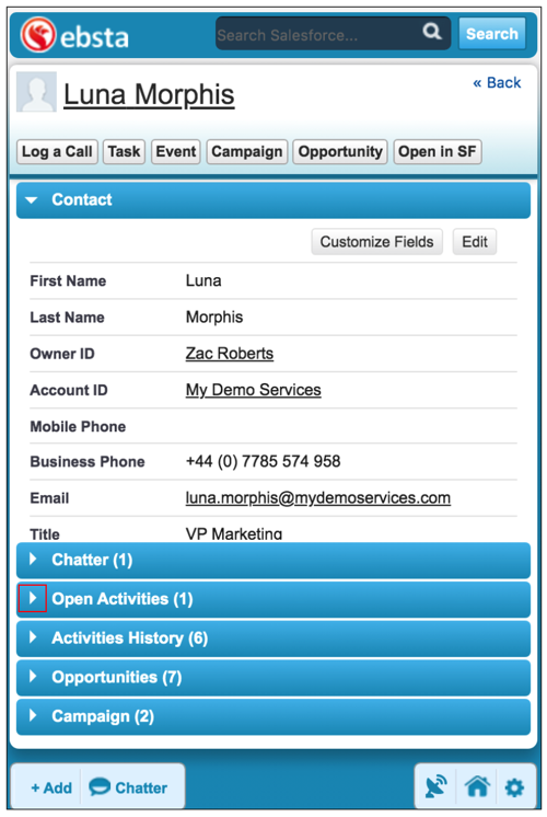 View Activities Opportunities Related To A Salesforce Record In Gmail 
