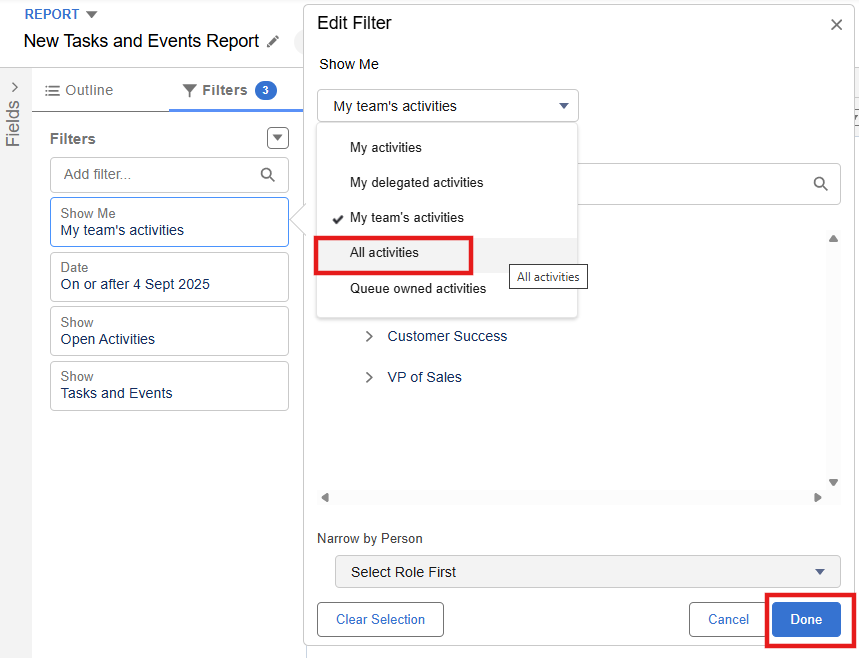 Create a User Call Activity Report in Salesforce – Ebsta Knowledge Base